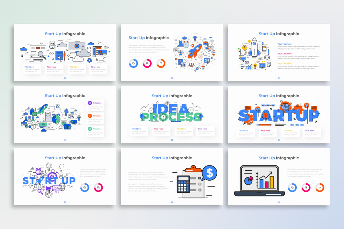 Start-Up PowerPoint Infographic Template | Nulivo Market